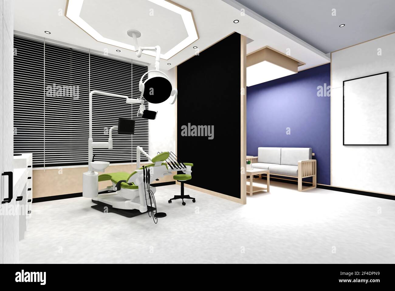 3d render of hospital and clinic interior Stock Photo - Alamy