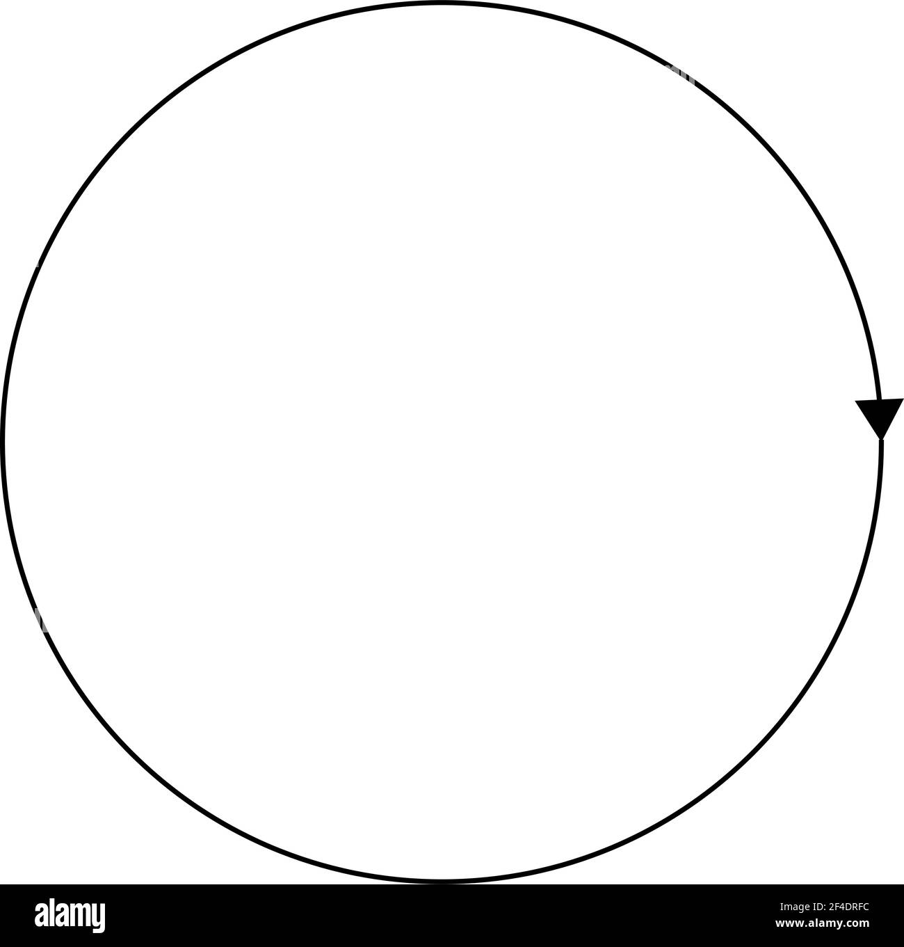 Rotating arrows. Concentric, radial, and circular arrow element. Cycle-cyclical cursor, pointer ...