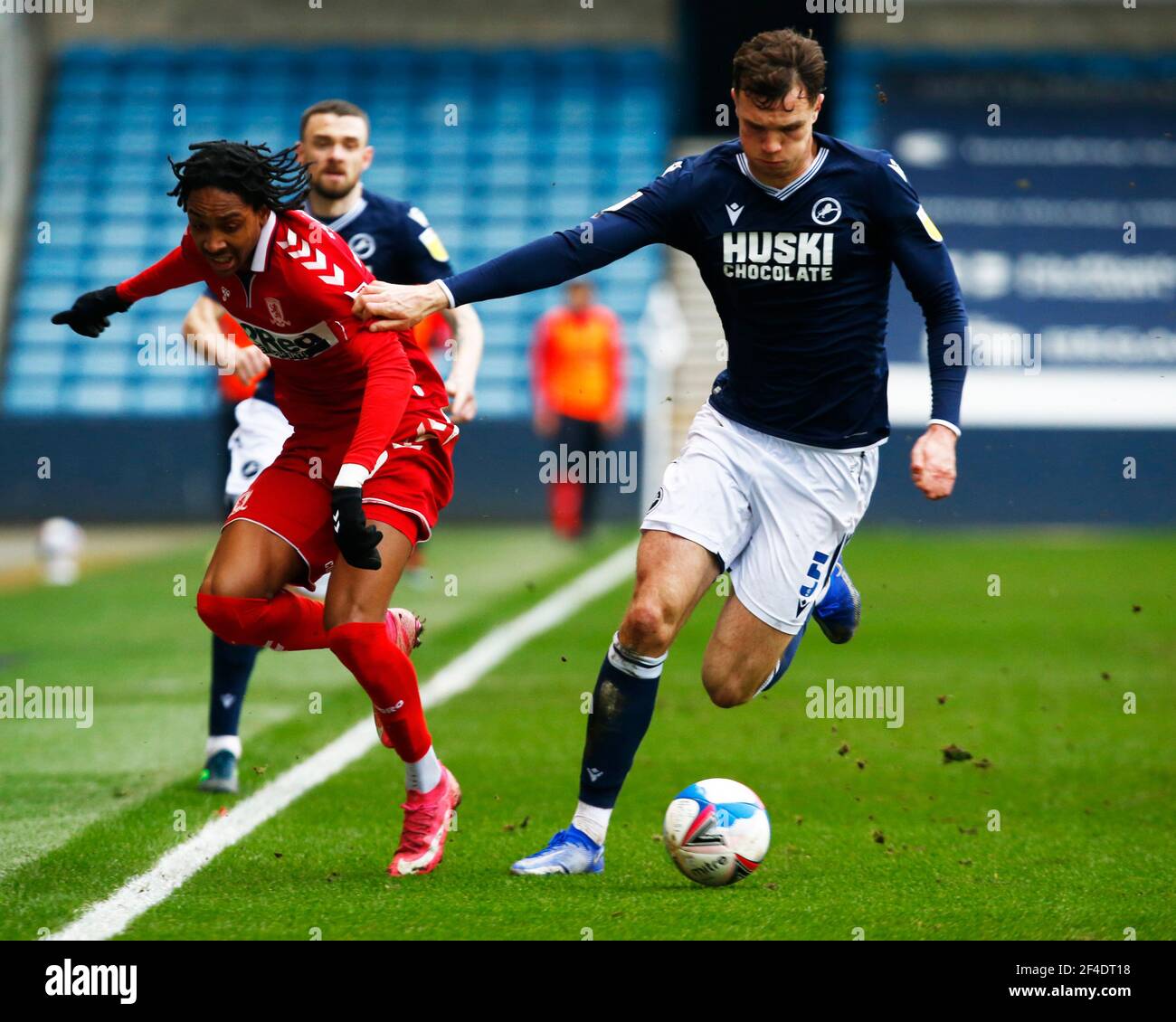LONDON, United Kingdom, MARCH 20: L-R Djed Spence of Middlesbrough ...