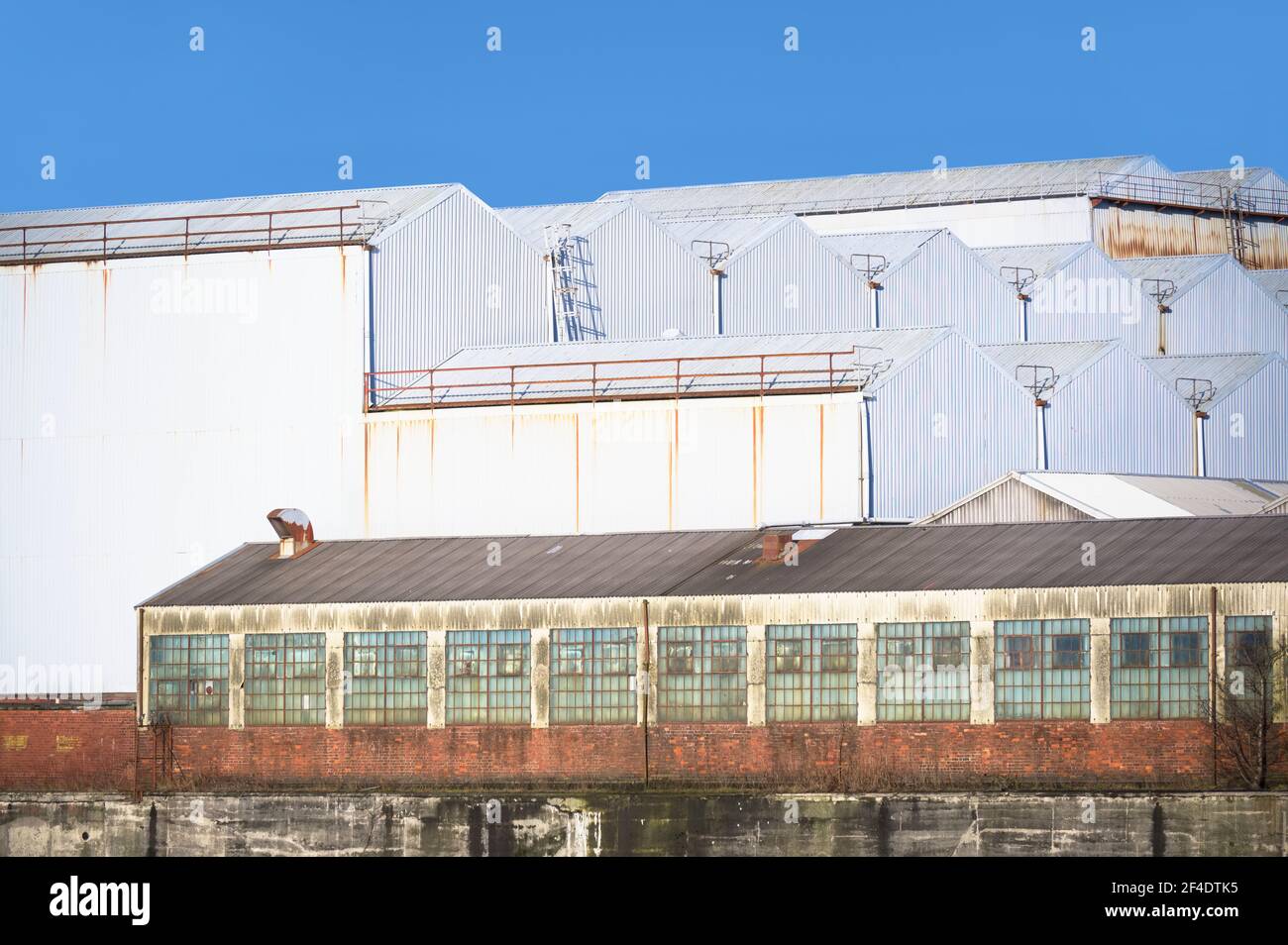 Industrial factory warehouse at steel metal workshop business Stock ...