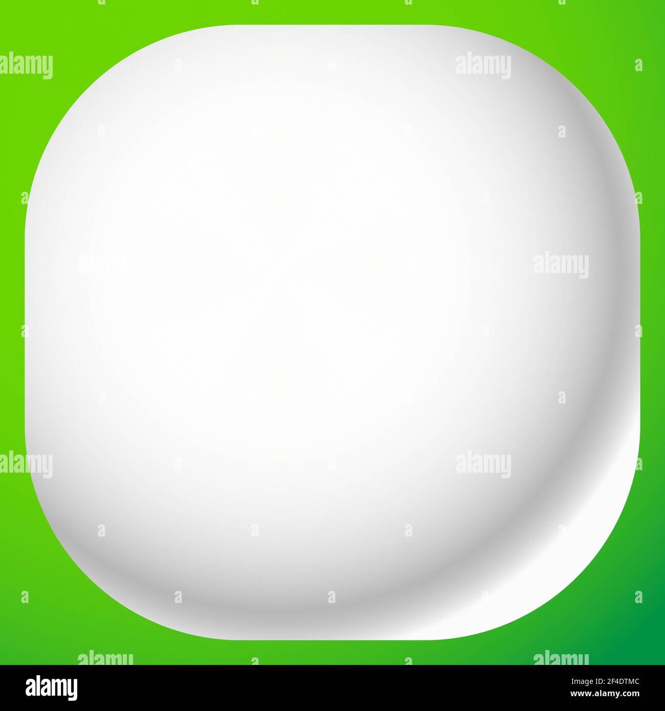 Blank, empty rounded square button, badge, and pin shape design element ...