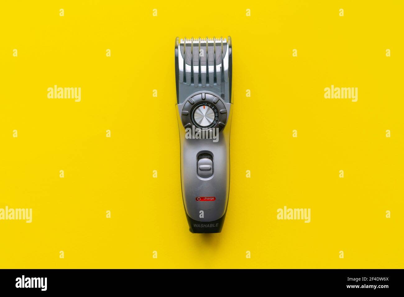 simple single abstract hair clipper isolated on the color background ...