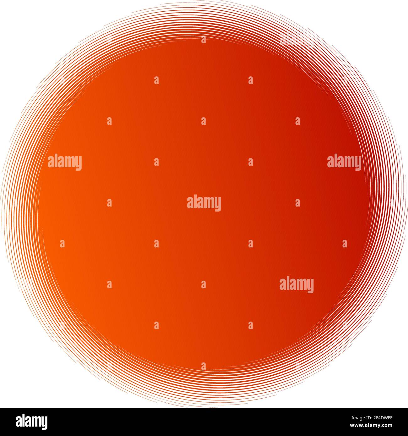Cyclical circle, helix, volute element. Concentric shape with rotation ...
