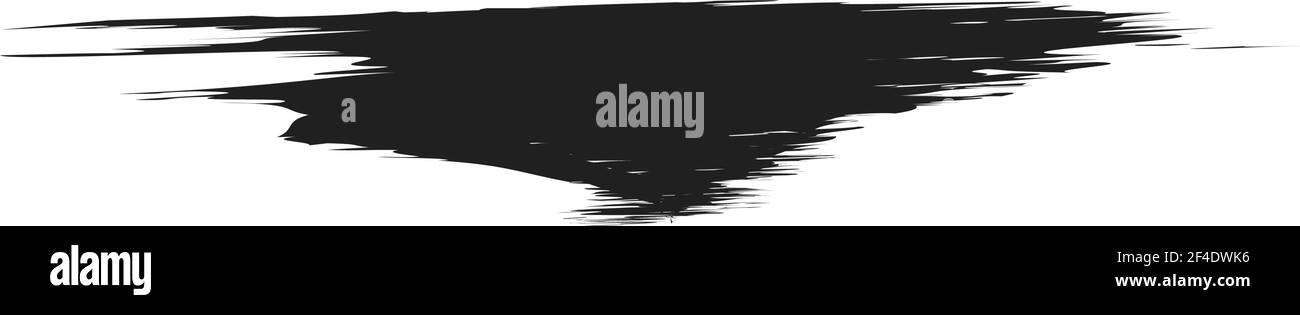 Grungy, grunge, and textured thick line divider, paintbrush ...