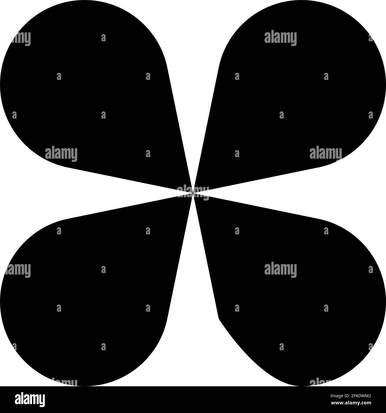 Simple decoration shape, element. Abstract motif, mandala clip-art ...