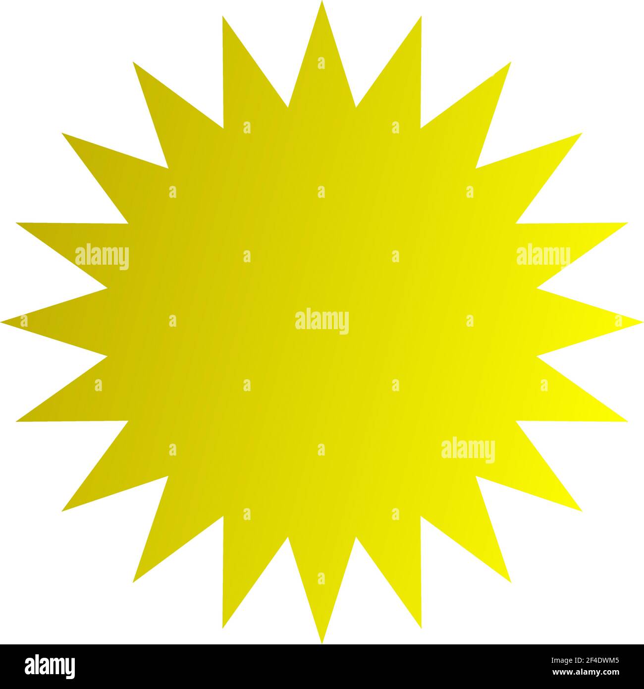 Yellow Star Burst Clip Art