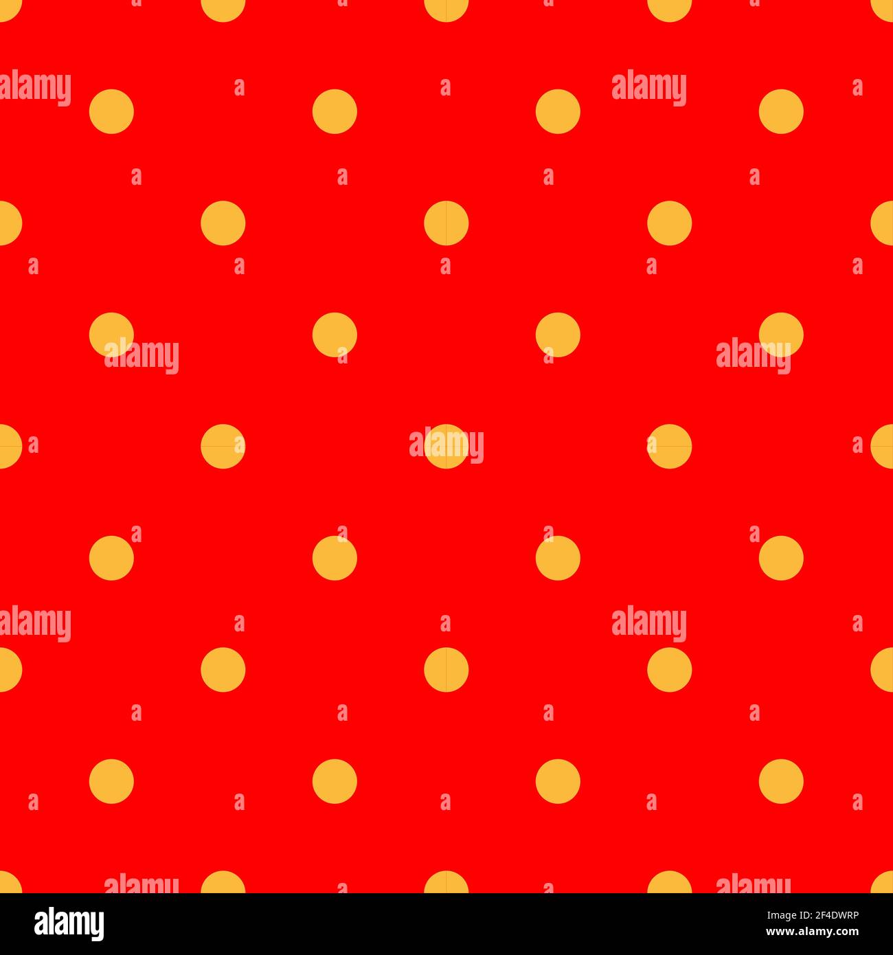 Popart, comic yellow and red dotted, circles seamlessly repeatable ...