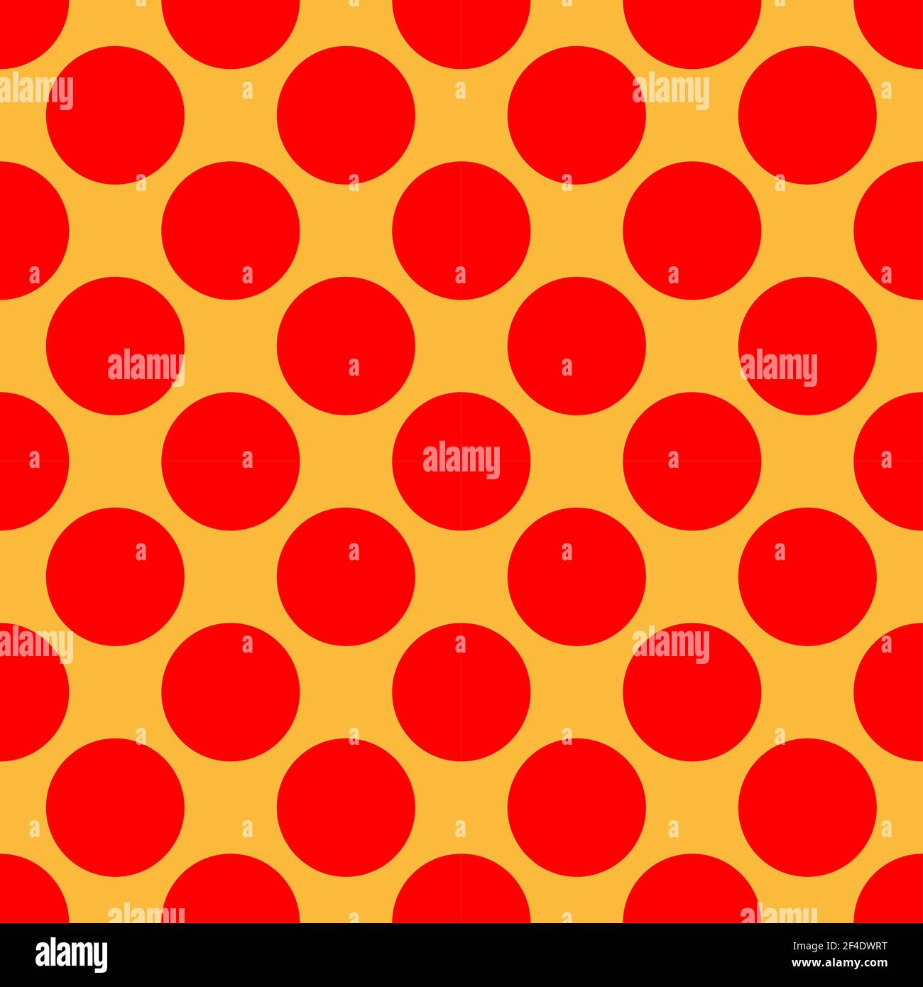 Popart, comic yellow and red dotted, circles seamlessly repeatable ...