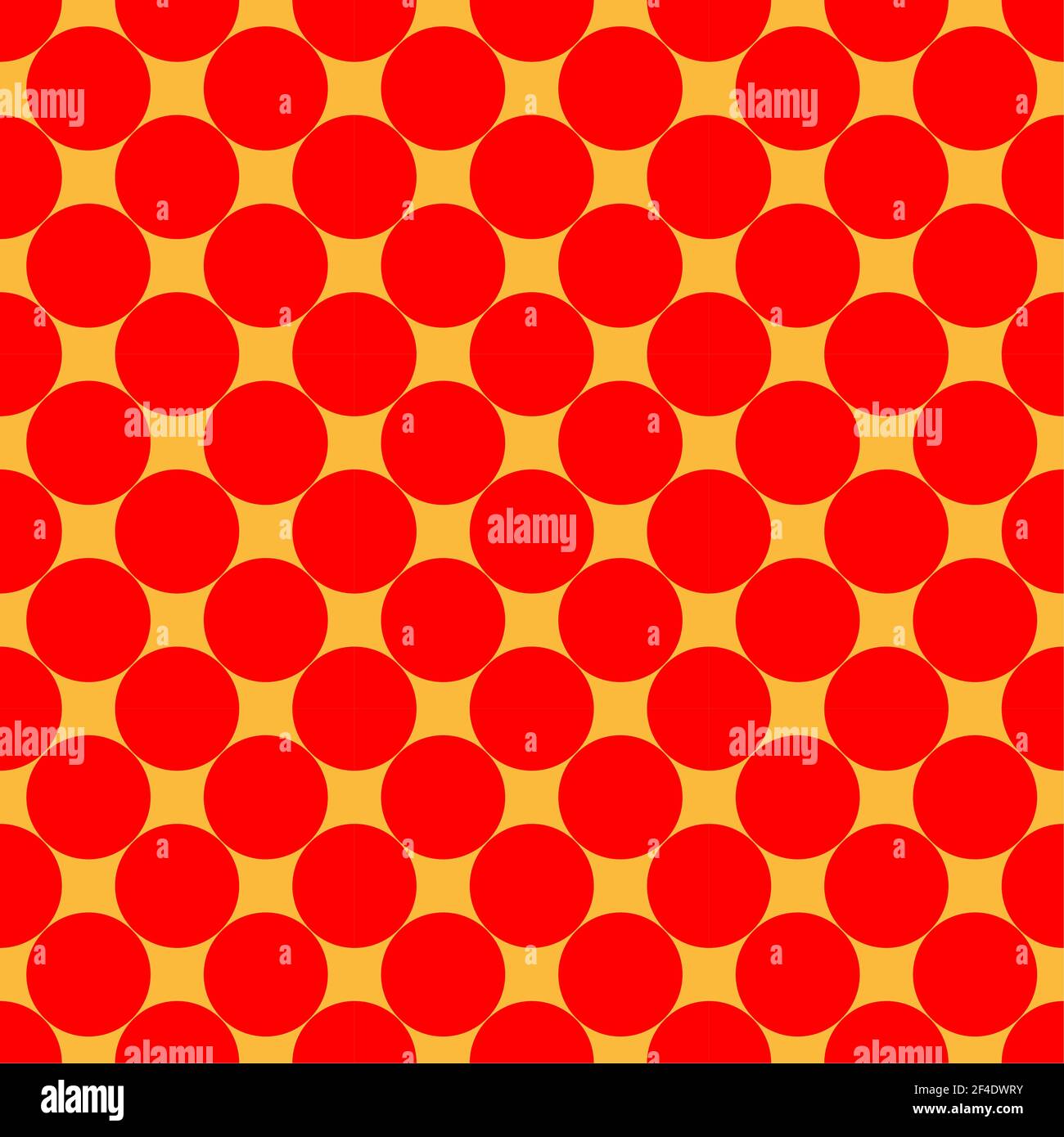 Popart, comic yellow and red dotted, circles seamlessly repeatable ...