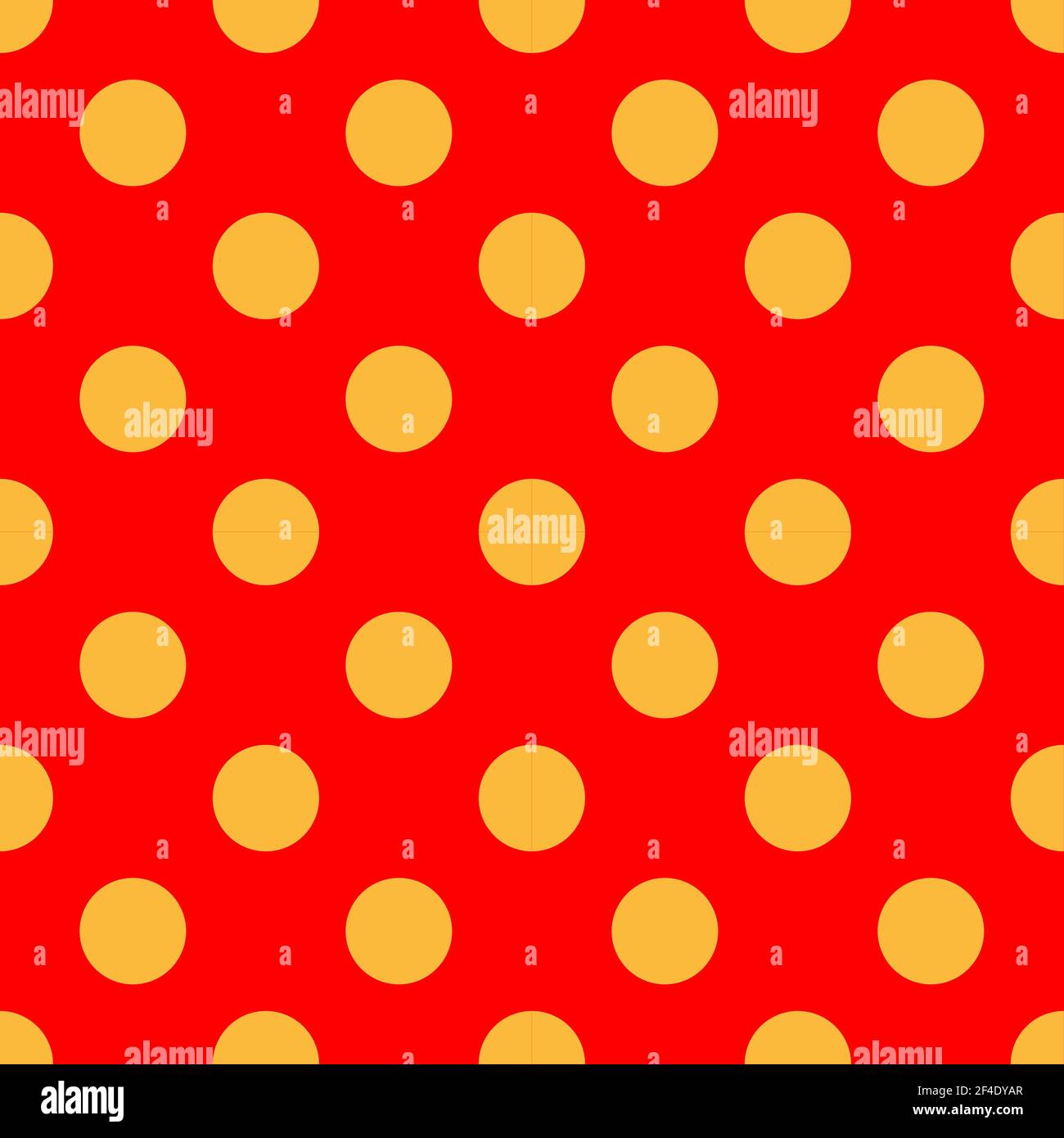 Popart, comic yellow and red dotted, circles seamlessly repeatable ...