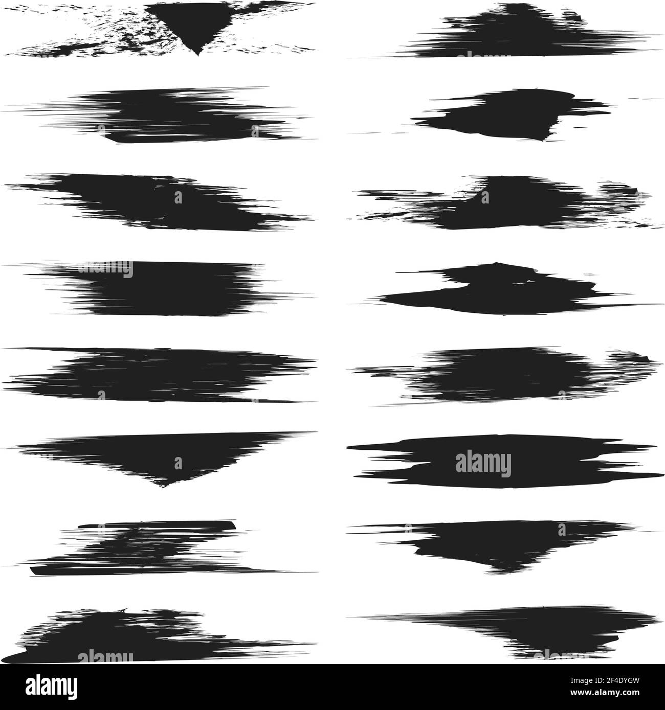 Grungy, grunge, and textured thick line divider, paintbrush ...