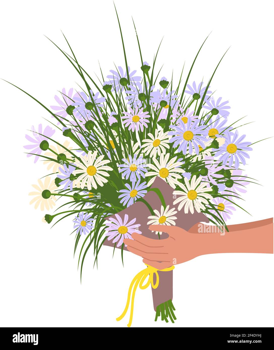 Hand daisy Cut Out Stock Images & Pictures - Alamy