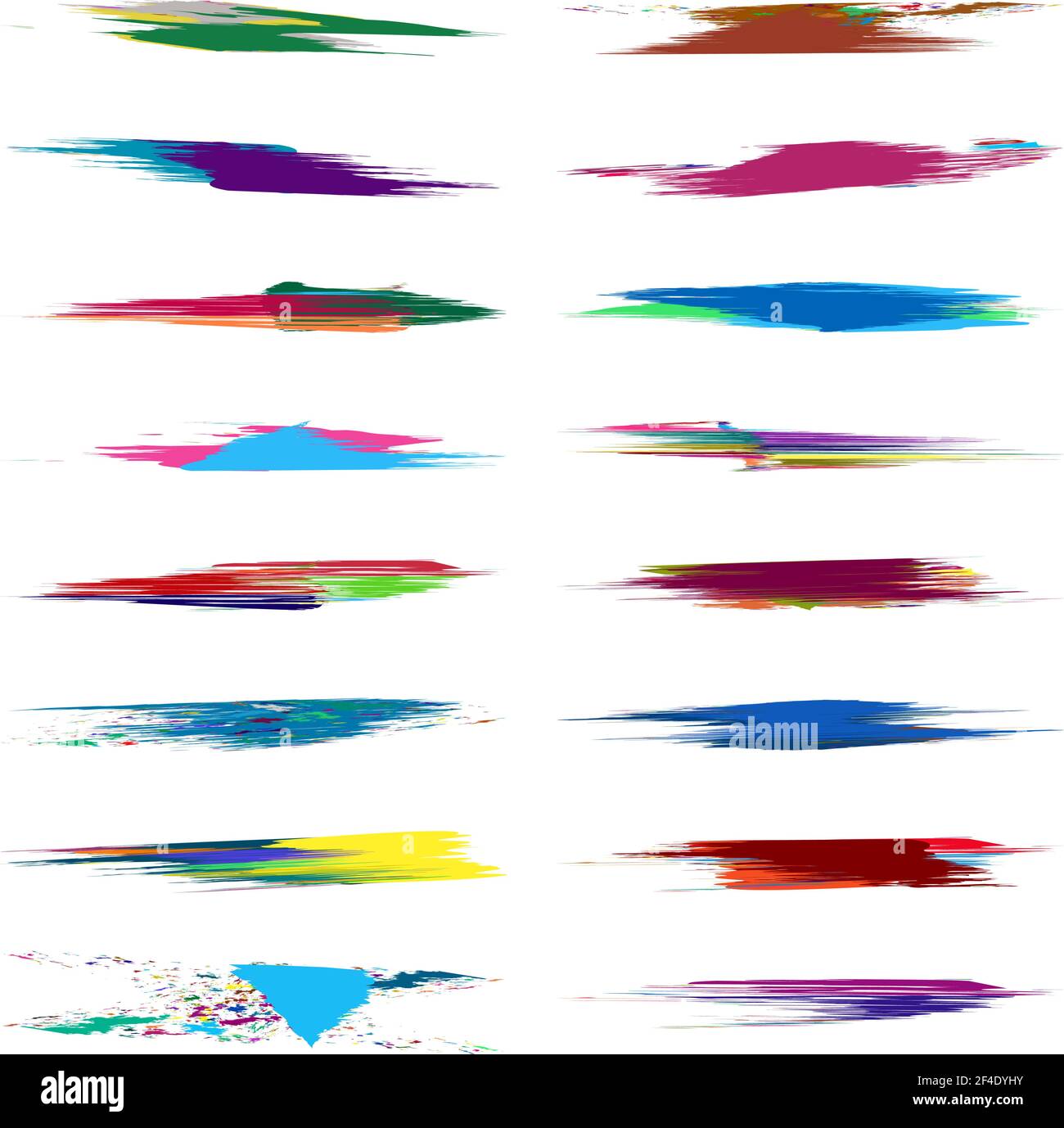 Grungy, grunge, and textured thick line divider, paintbrush ...