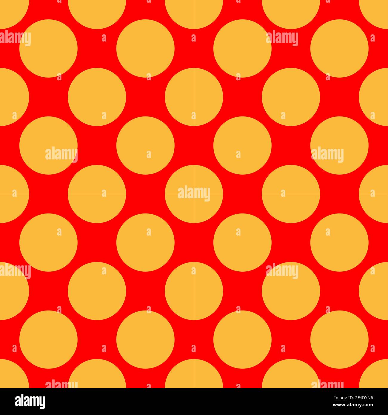 Popart, comic yellow and red dotted, circles seamlessly repeatable ...