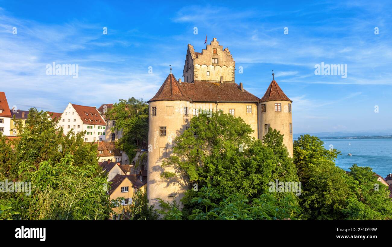 Meersburg Castle in Baden-Wurttemberg, Germany, Europe. It is medieval ...
