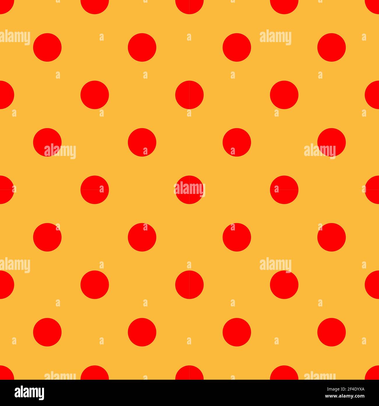 Popart, comic yellow and red dotted, circles seamlessly repeatable ...