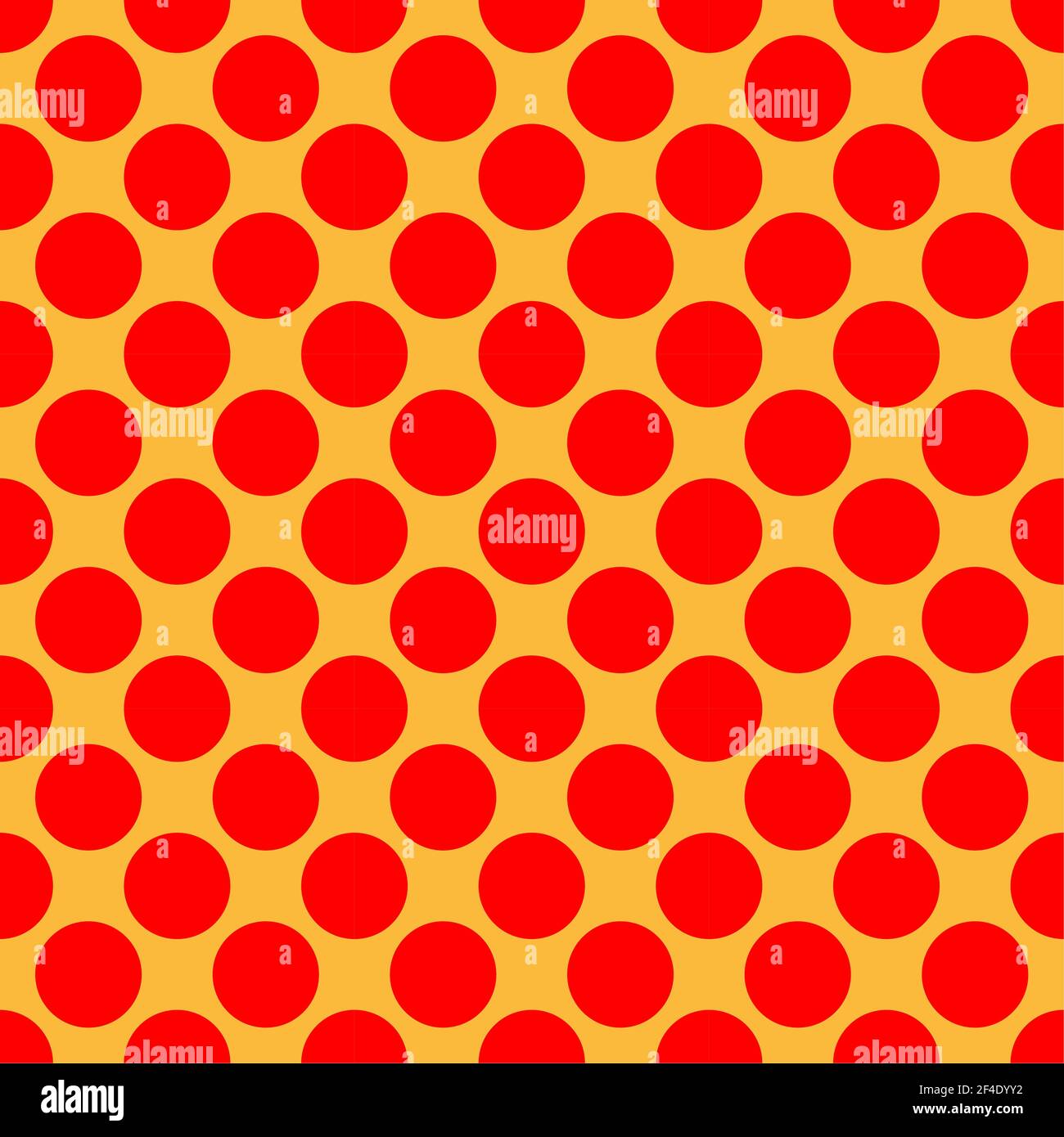 Popart, comic yellow and red dotted, circles seamlessly repeatable ...