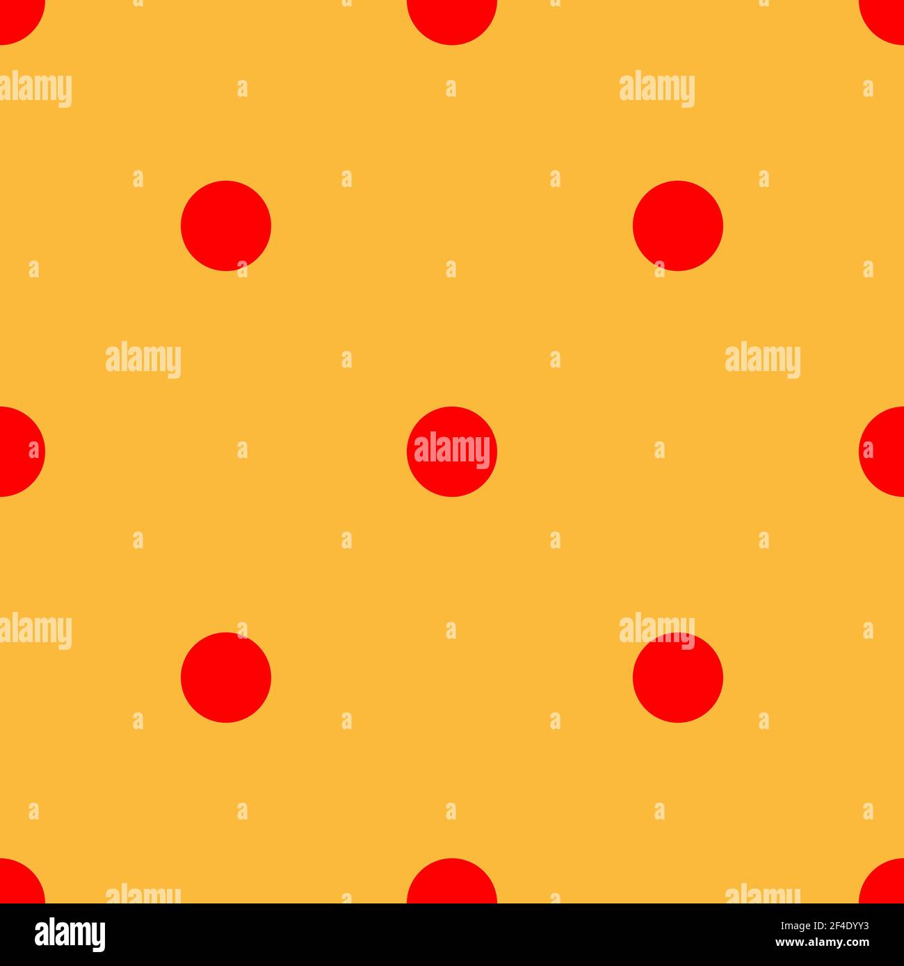 Popart, comic yellow and red dotted, circles seamlessly repeatable ...