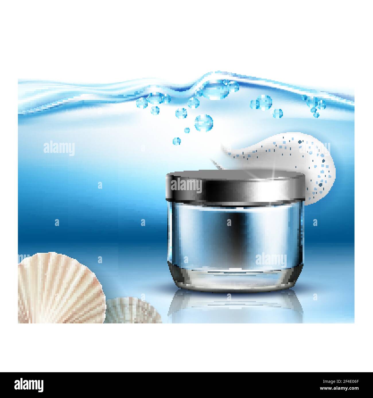 Scrub Body Therapy Cosmetic Promo Banner Vector Stock Vector Image ...