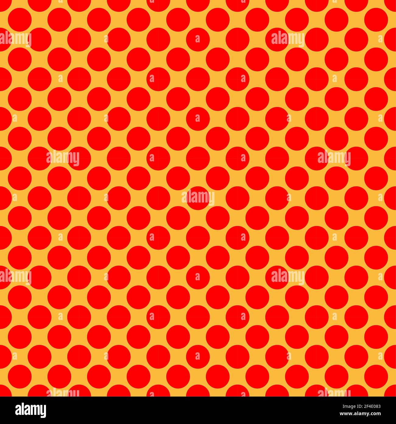 Popart, comic yellow and red dotted, circles seamlessly repeatable ...