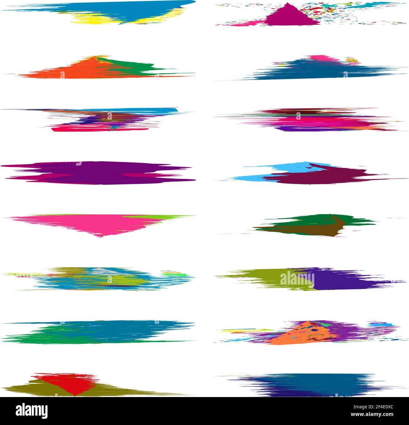 Grungy, grunge, and textured thick line divider, paintbrush ...