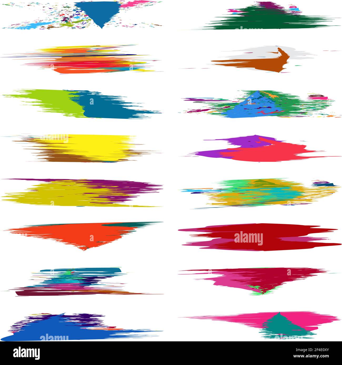 Grungy, grunge, and textured thick line divider, paintbrush ...