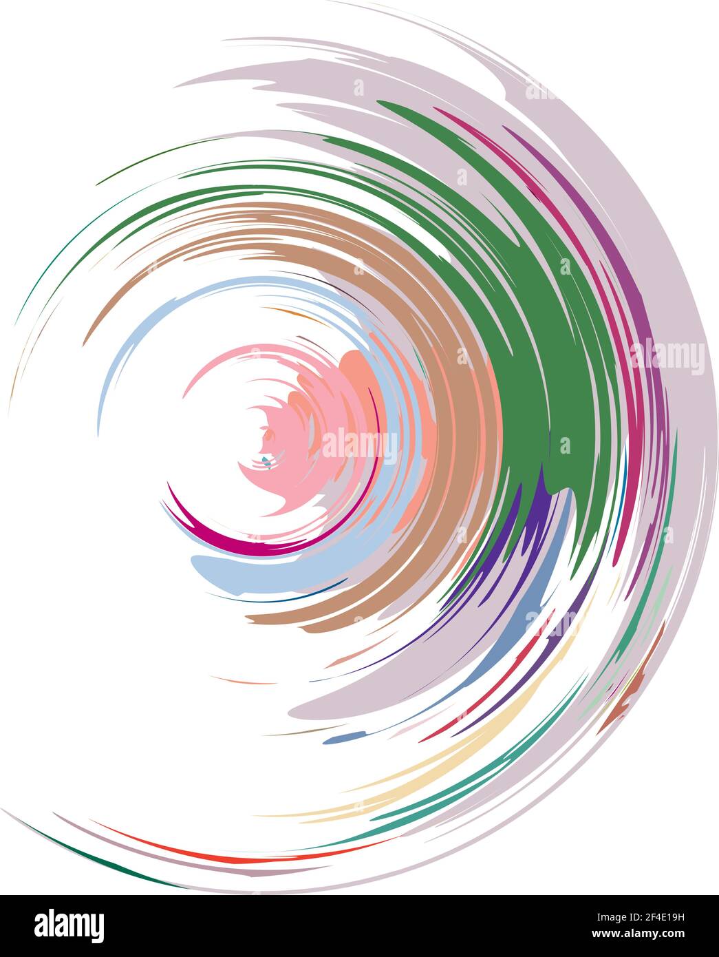 Grungy, grunge, and textured circle. Paintbrush, brushstroke vector ...