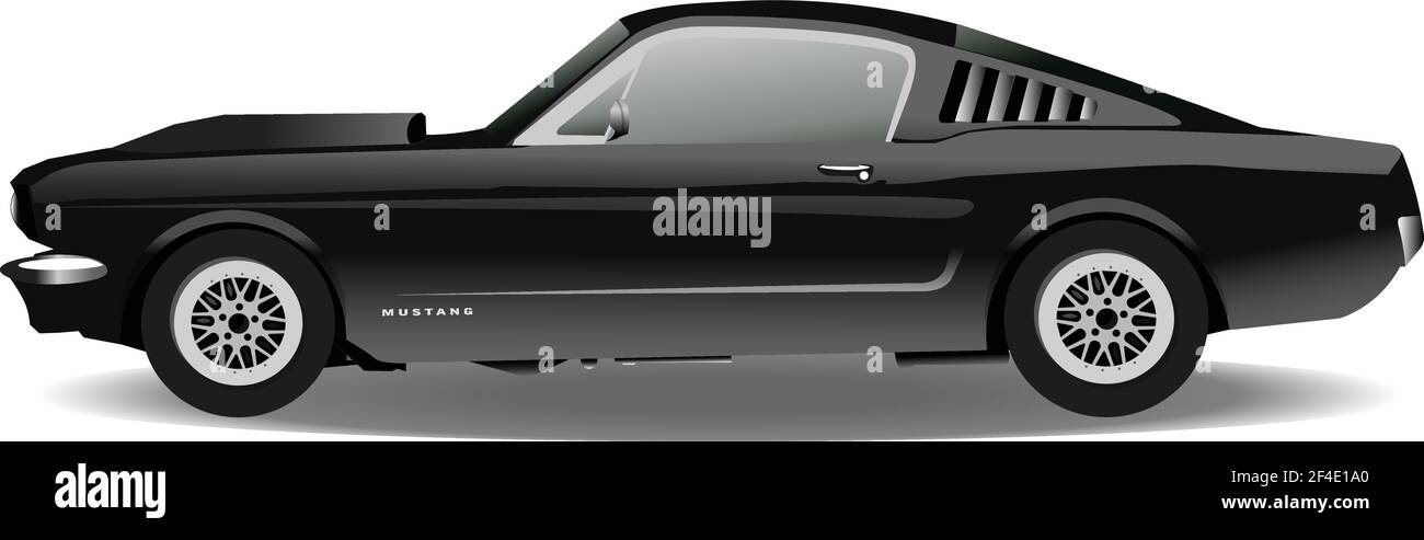 Mustang Car Vector Art