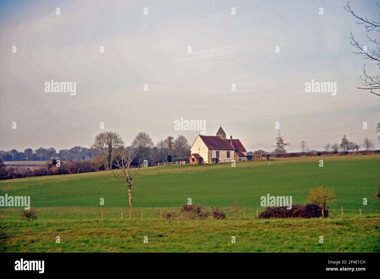 ST. GILBERTS CHURCH, IDSWORTH, HAMPSHIRE Stock Photo - Alamy
