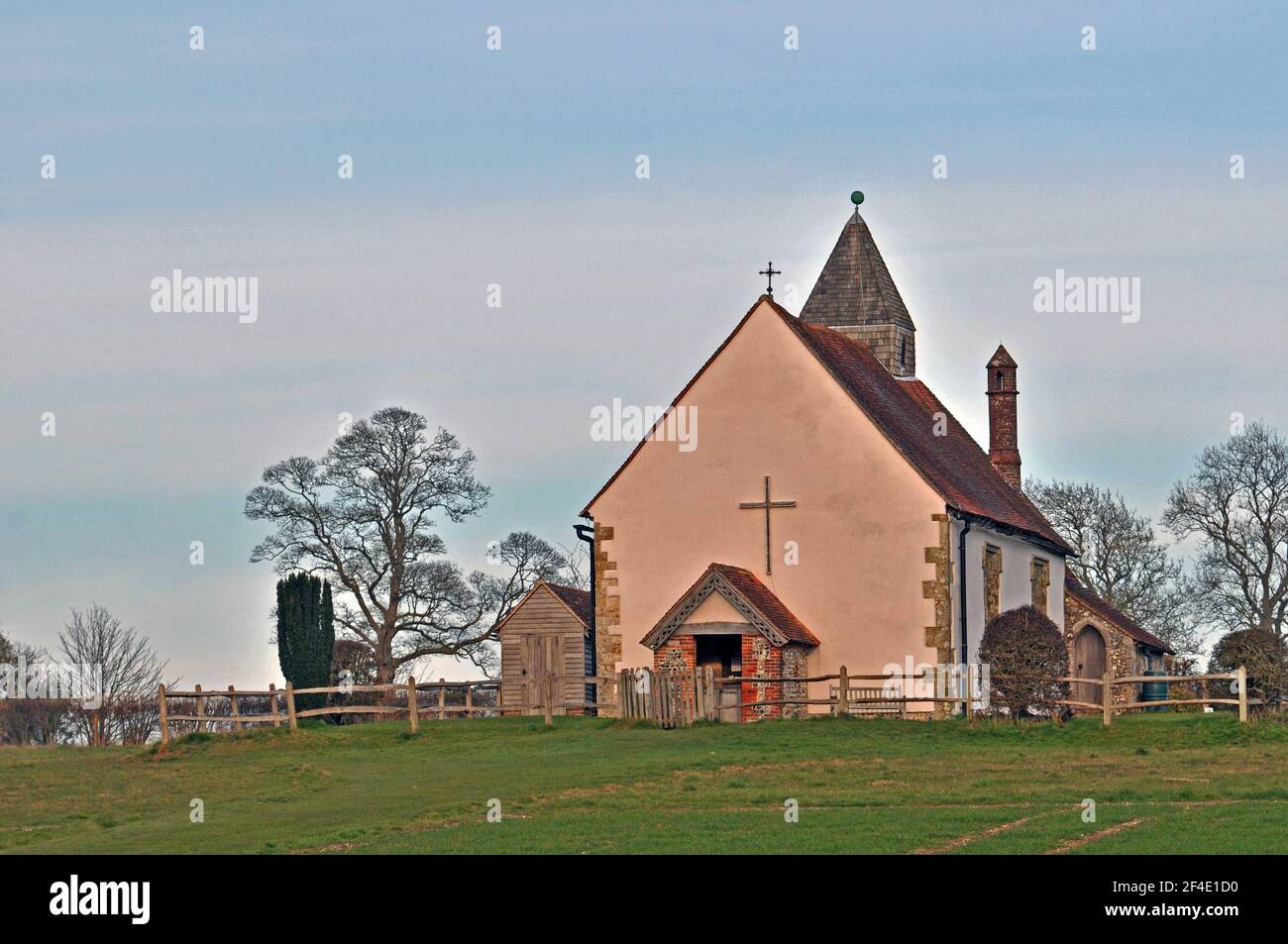 ST. GILBERTS CHURCH, IDSWORTH, HAMPSHIRE Stock Photo - Alamy