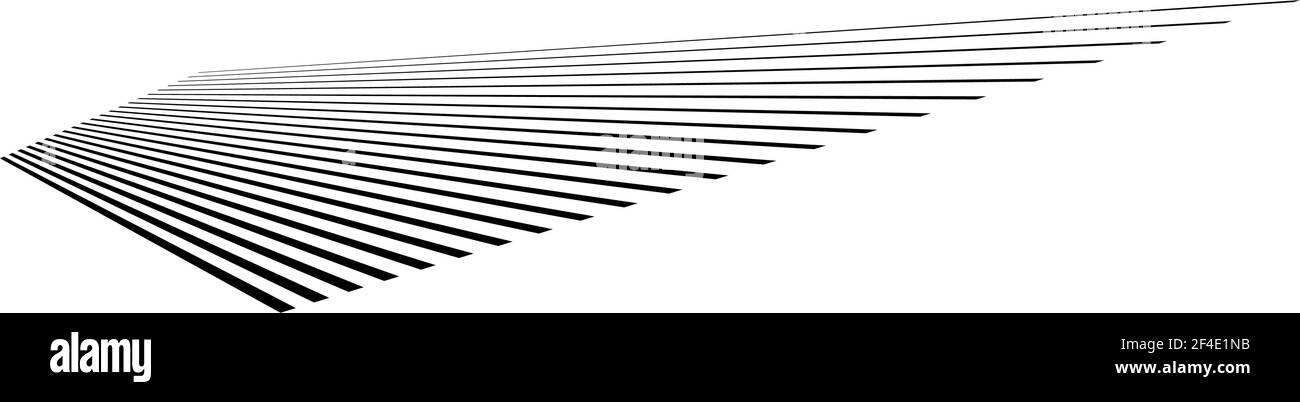 Parallel straight lines, stripes in perspective, 3d – Stock ...
