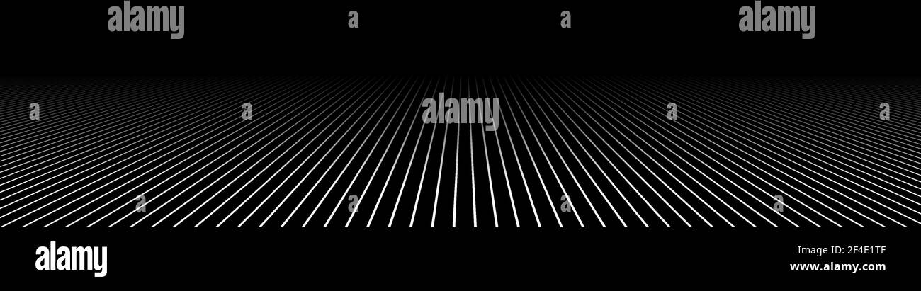 Parallel straight lines, stripes in perspective, 3d – Stock ...