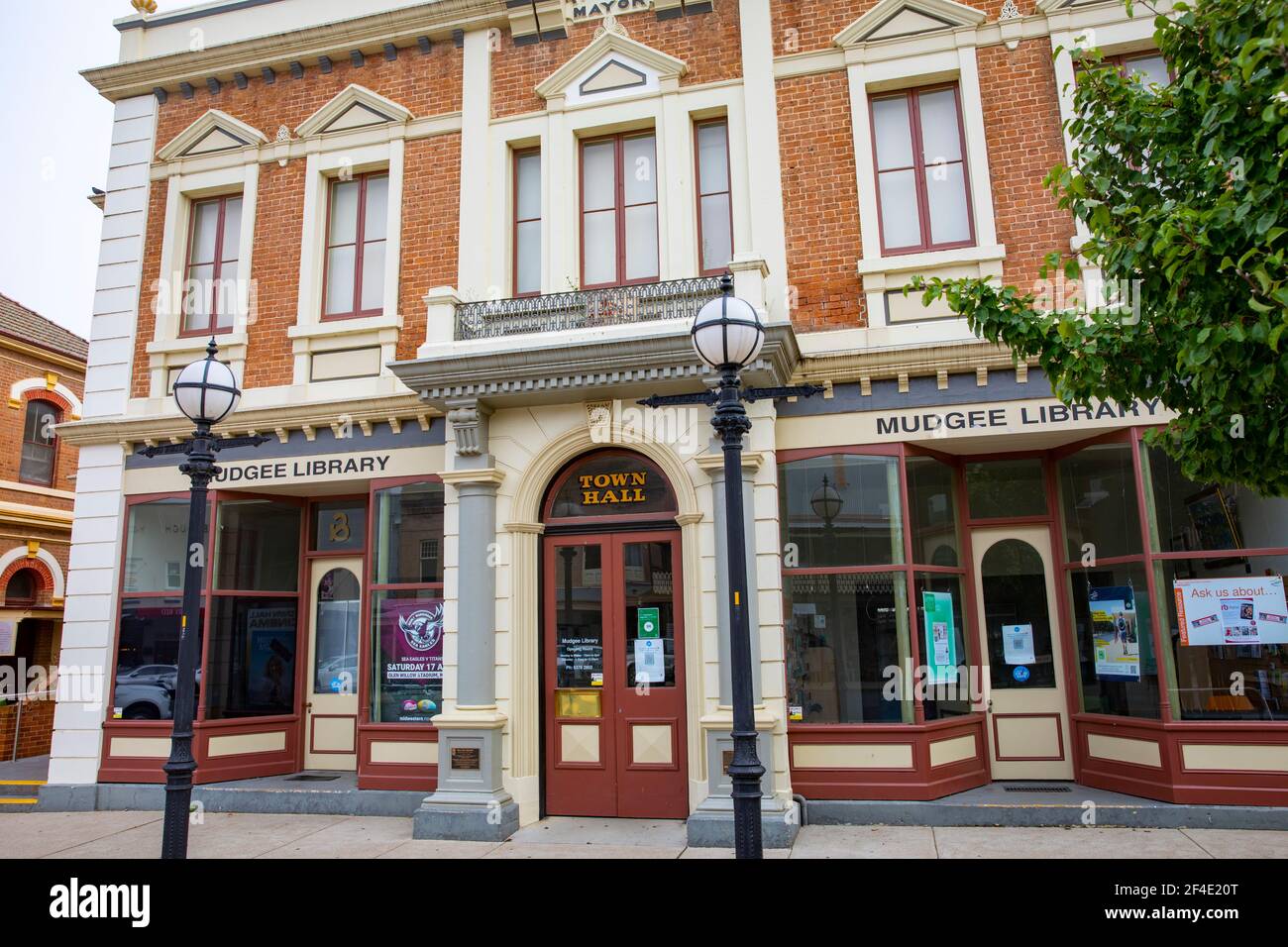 Mudgee town hall and library building in market street,Mudgee town ...