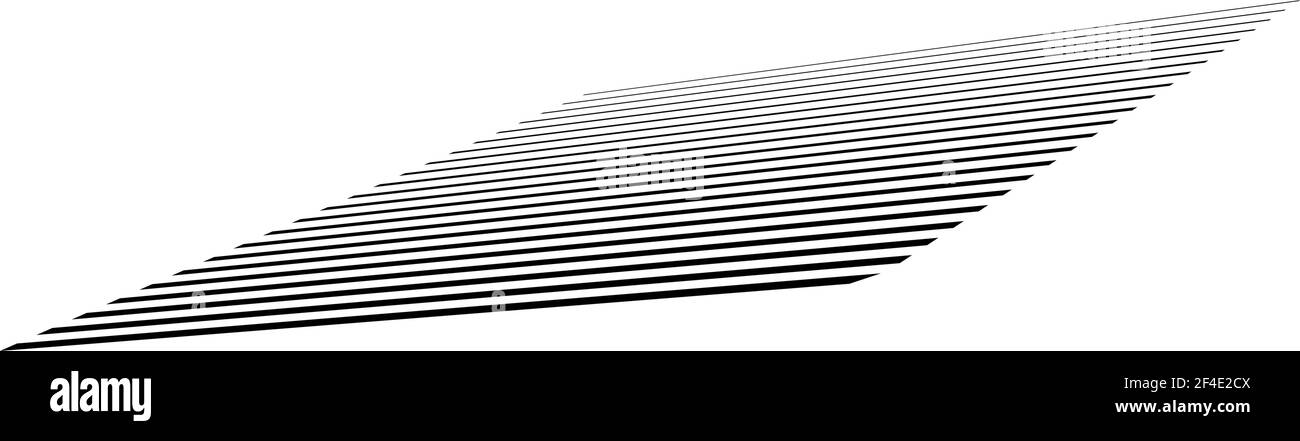 Parallel straight lines, stripes in perspective, 3d – Stock ...