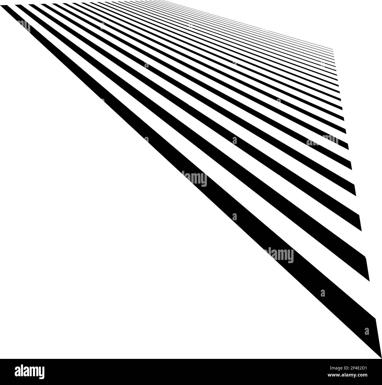 Parallel straight lines, stripes in perspective, 3d – Stock ...