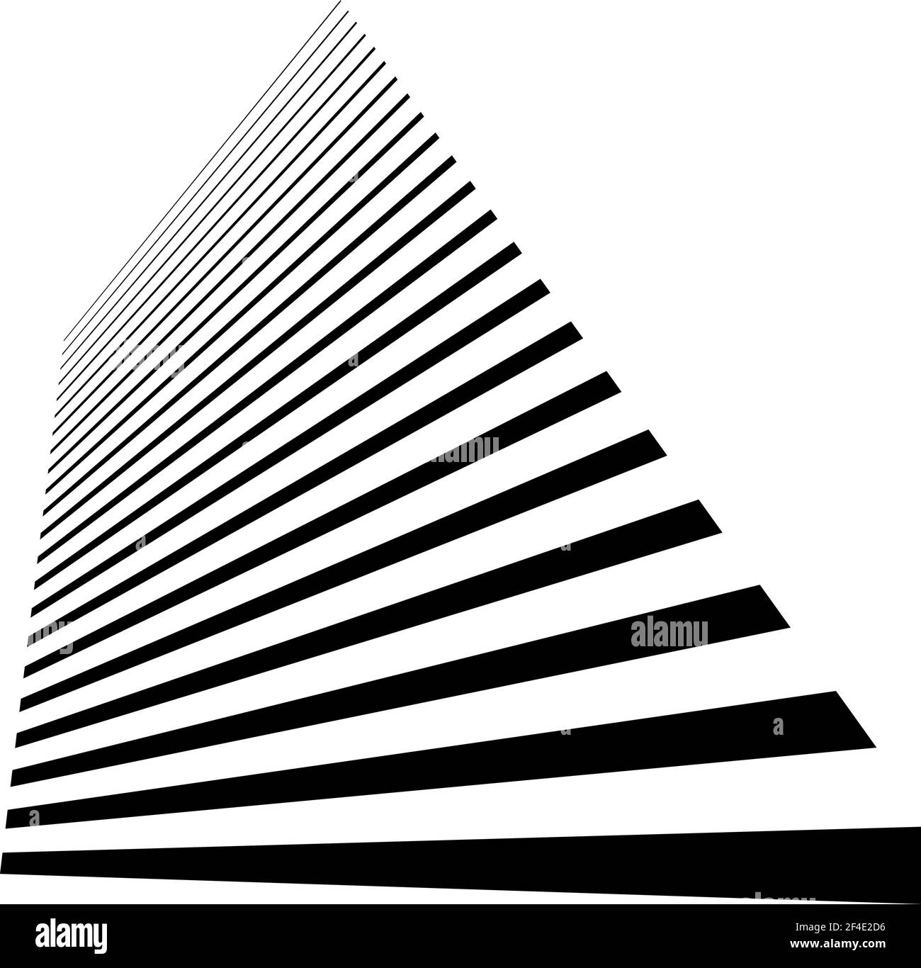 Parallel straight lines, stripes in perspective, 3d – Stock ...