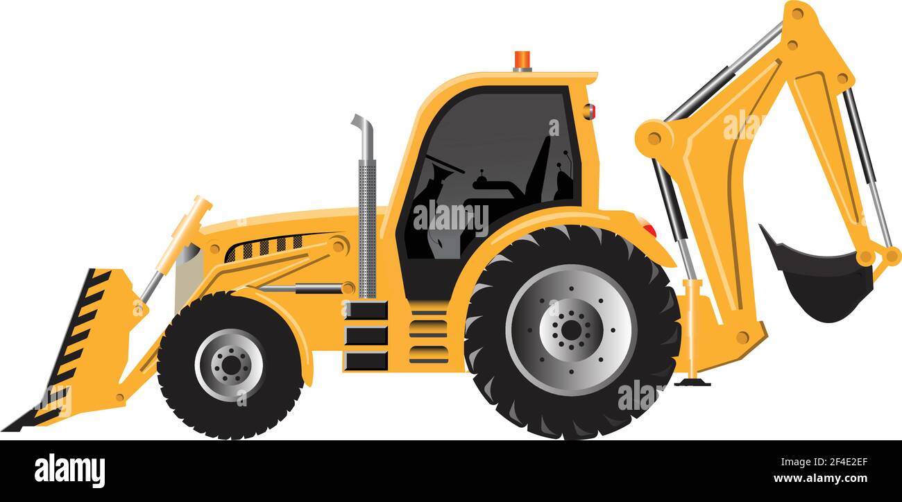 Backhoe Vector