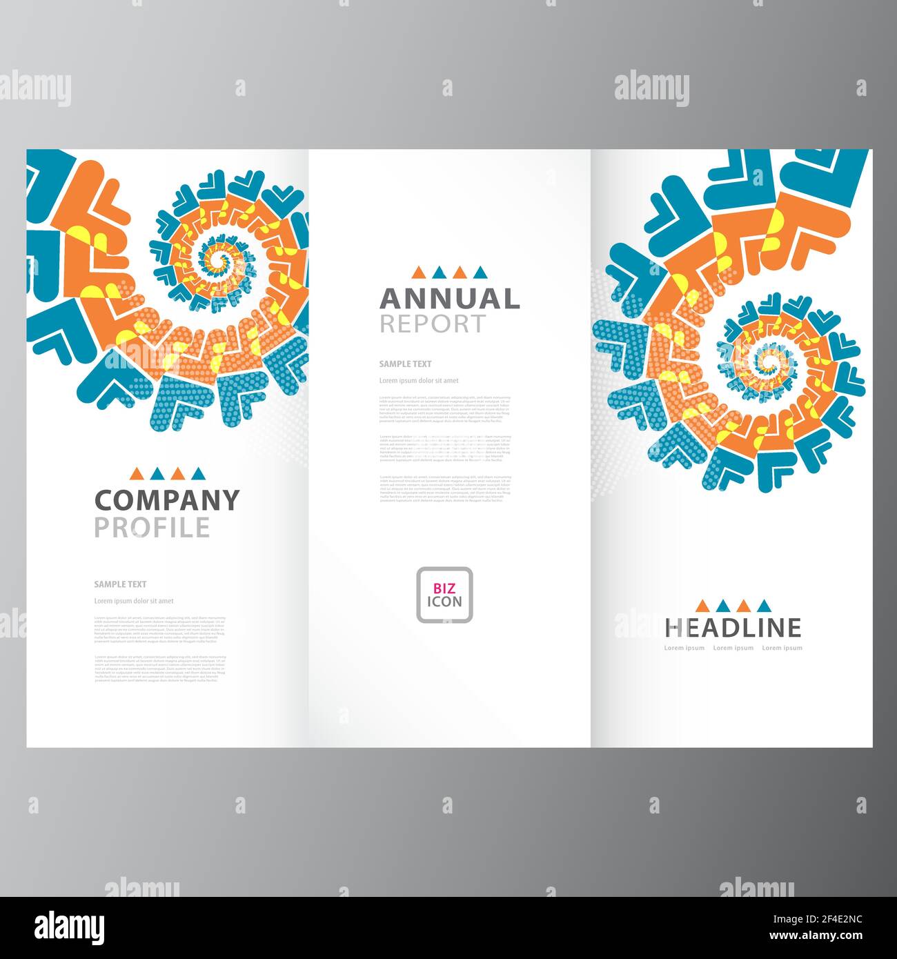 Annual business report template design layout Stock Vector Image & Art ...