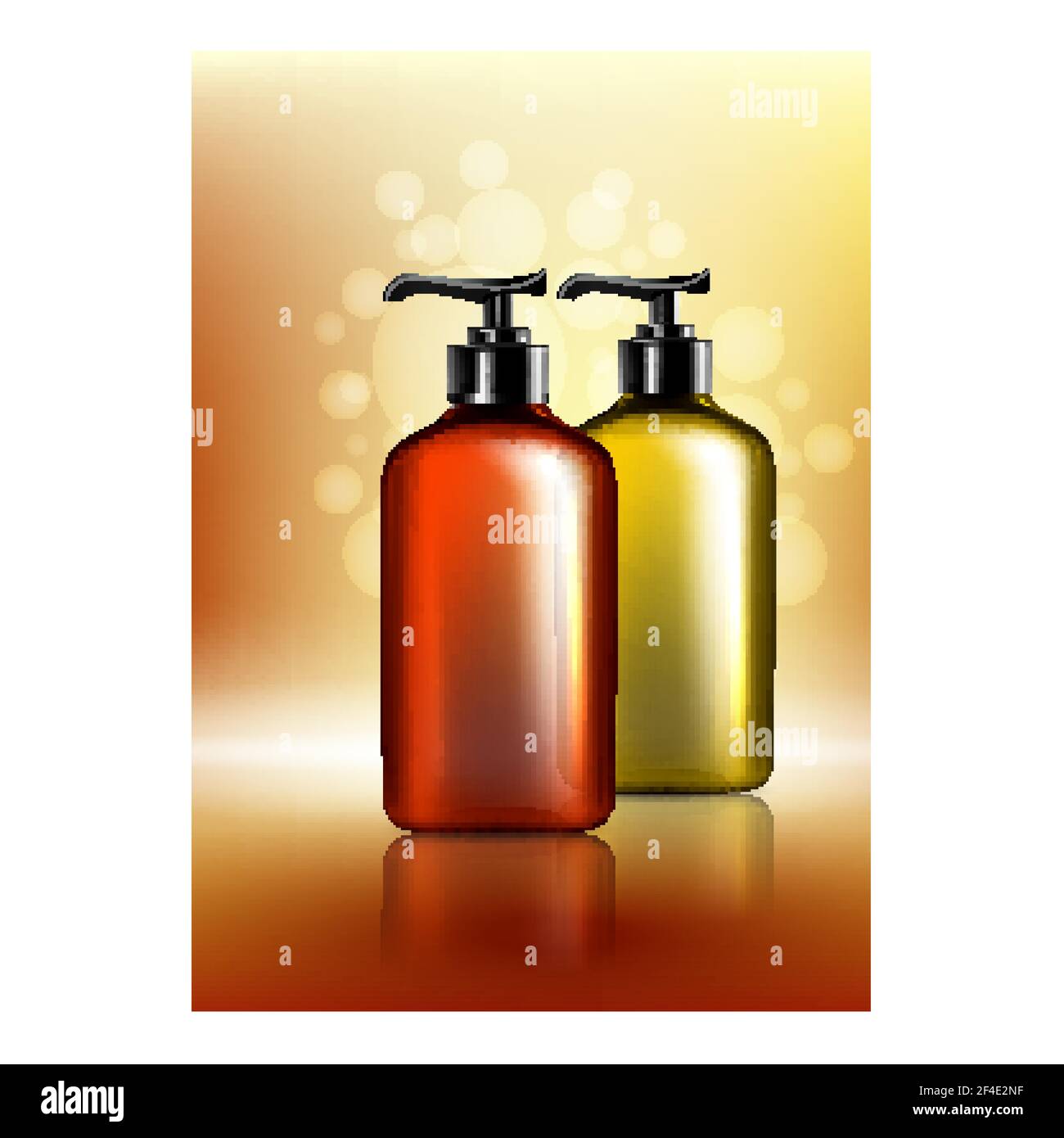 Sulfate-free Professional Shampoo Poster Vector Illustration banner ...