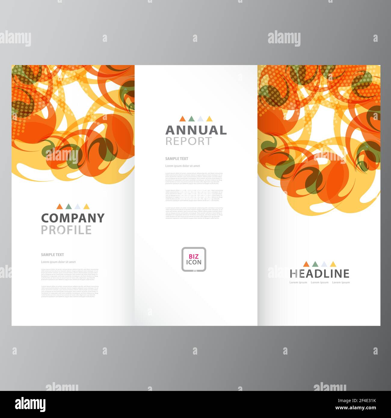 Annual business report template design layout Stock Vector Image & Art ...