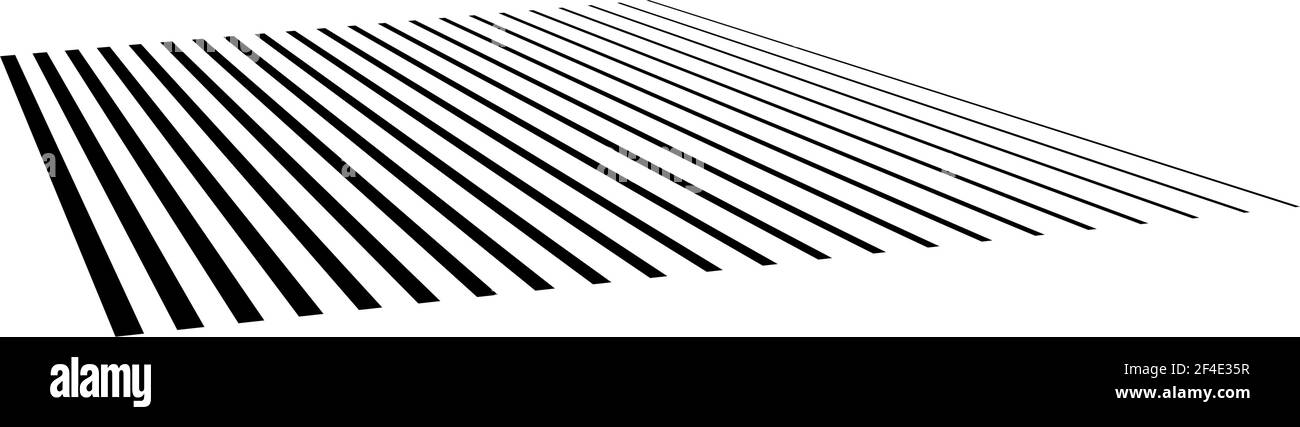 Parallel straight lines, stripes in perspective, 3d – Stock ...