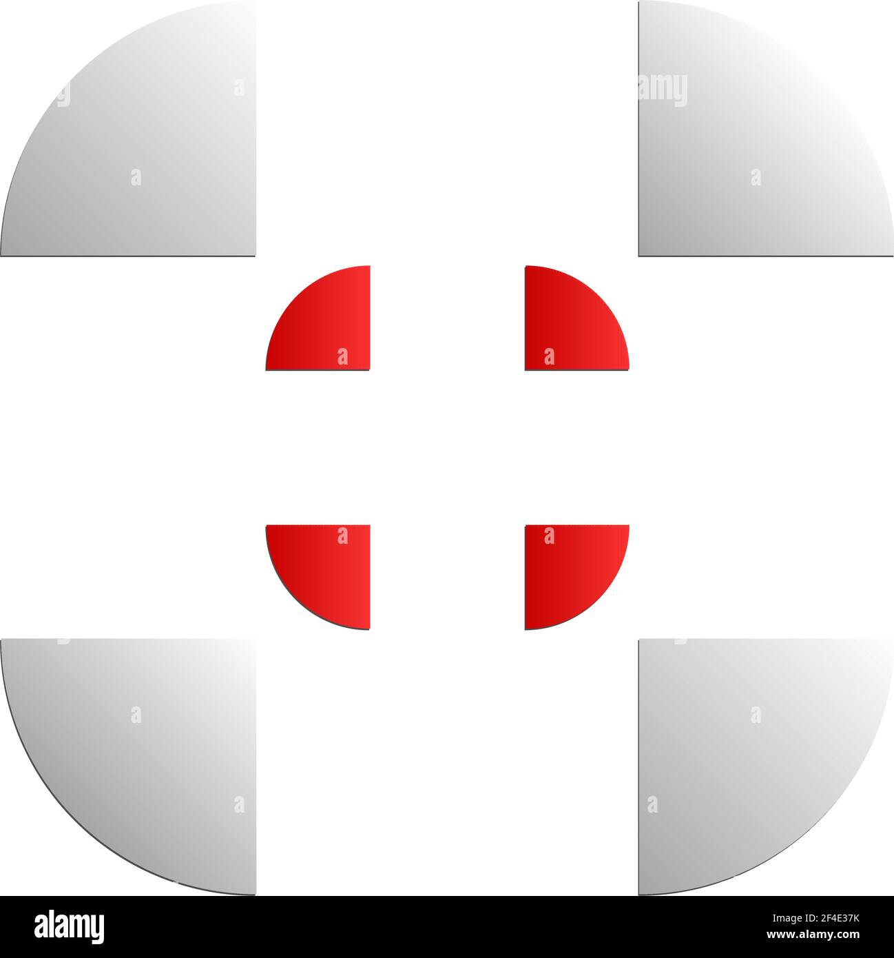 Cross-hair, reticle, target mark icon, symbol and logo. Accuracy ...
