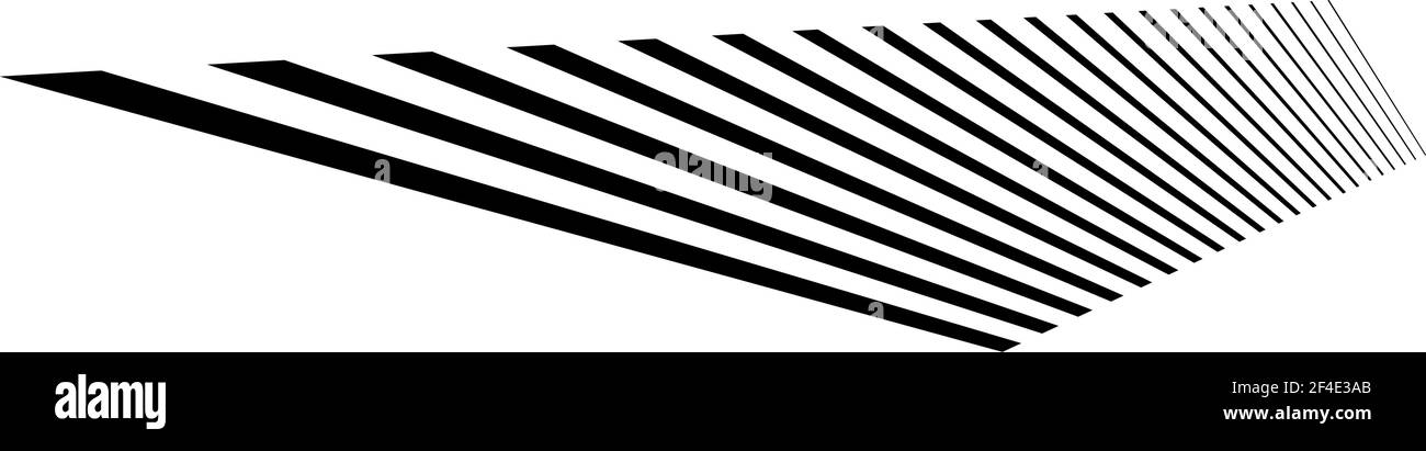 Parallel straight lines, stripes in perspective, 3d – Stock ...