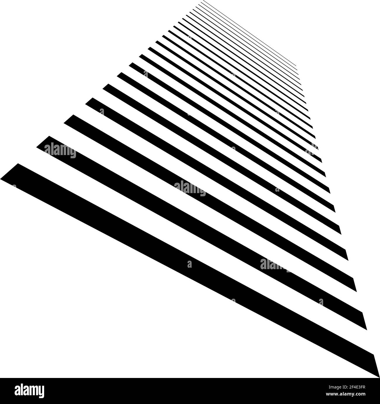 Parallel straight lines, stripes in perspective, 3d – Stock ...
