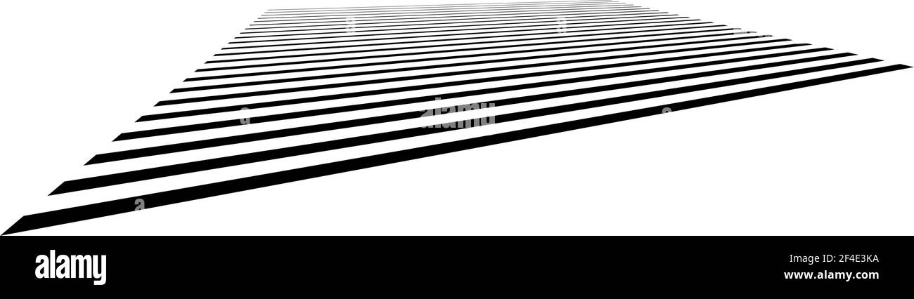 Parallel straight lines, stripes in perspective, 3d – Stock ...