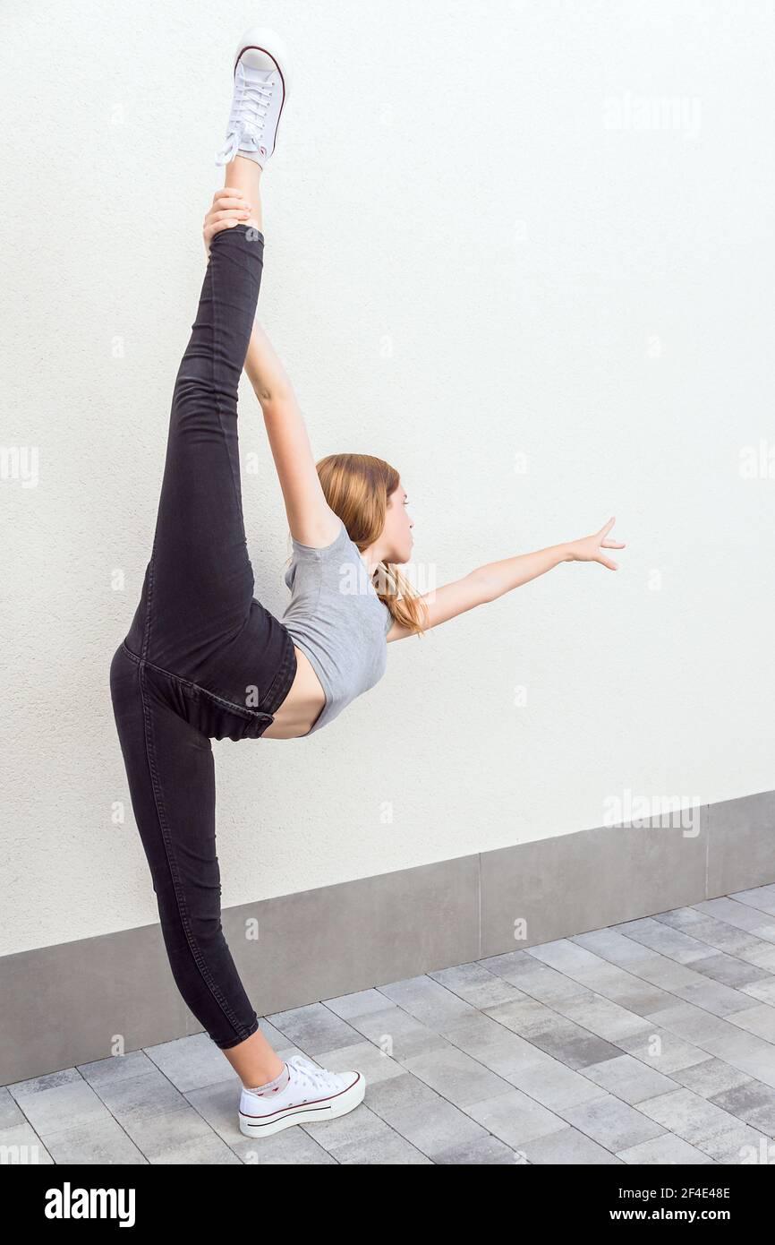 Lifting leg hi-res stock photography and images - Alamy