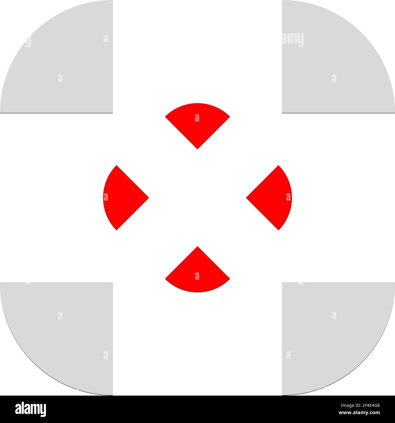 Cross-hair, reticle, target mark icon, symbol and logo. Accuracy ...