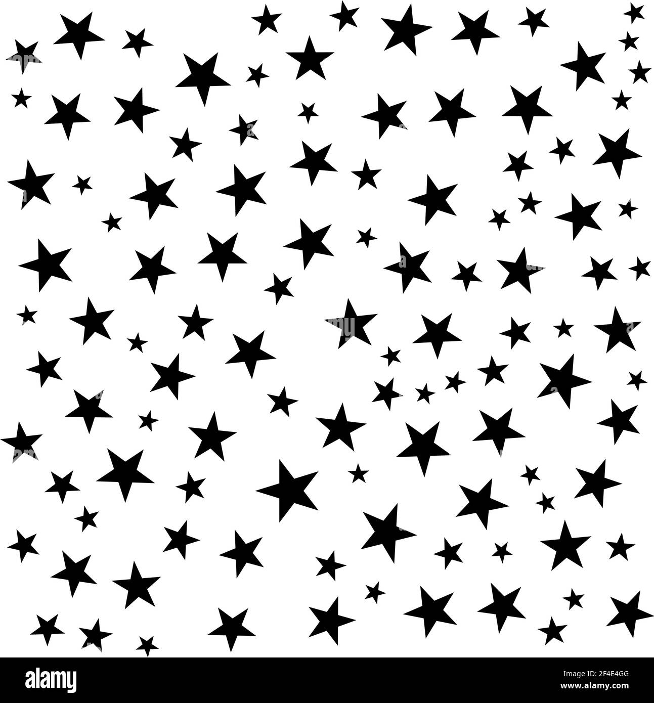 Random stars, starry pattern, background illustration – Stock vector ...