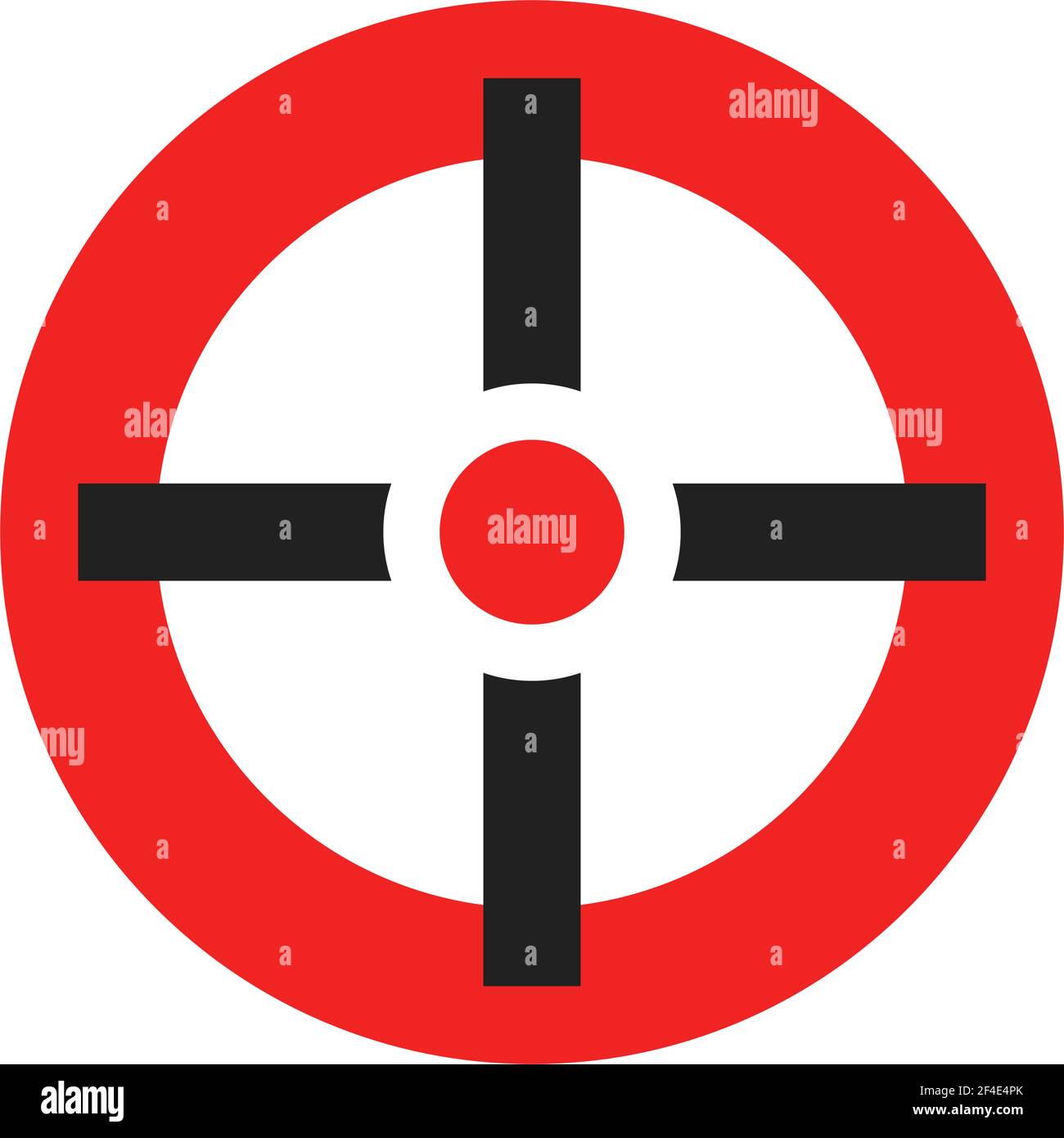 Cross-hair, reticle, target mark icon, symbol and logo. Accuracy, precision, focus concept ...