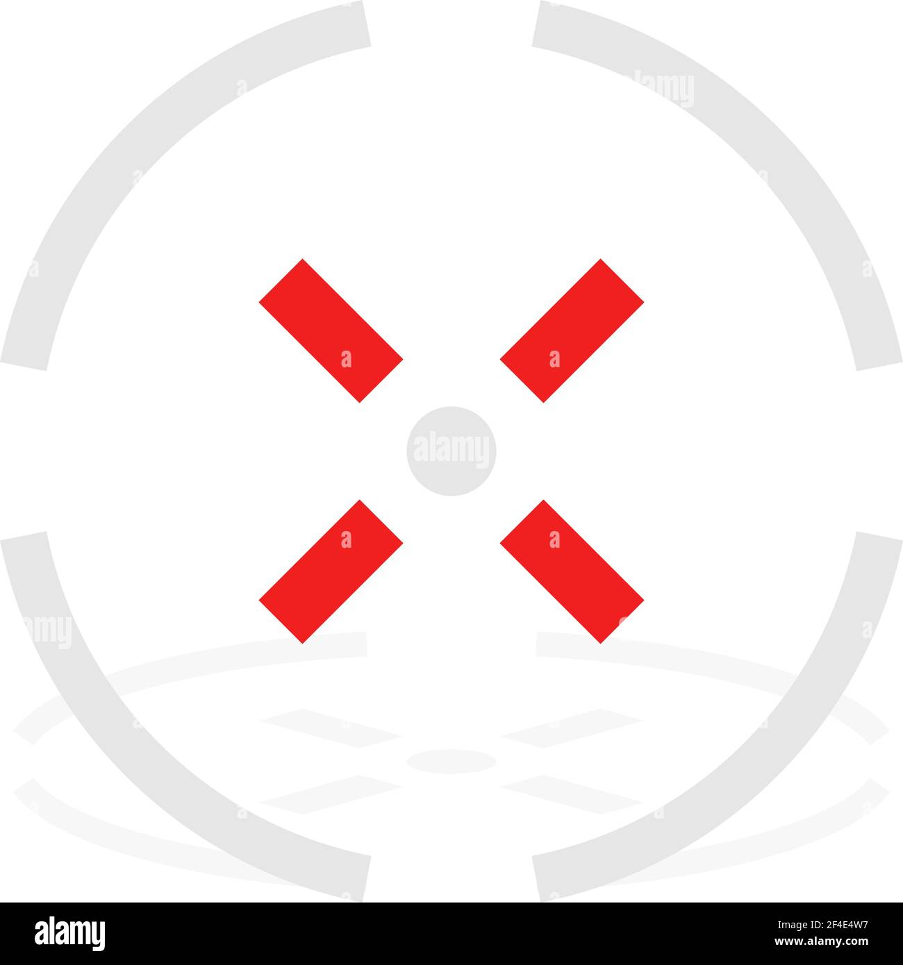 Cross-hair, reticle, target mark icon, symbol and logo. Accuracy, precision, focus concept ...